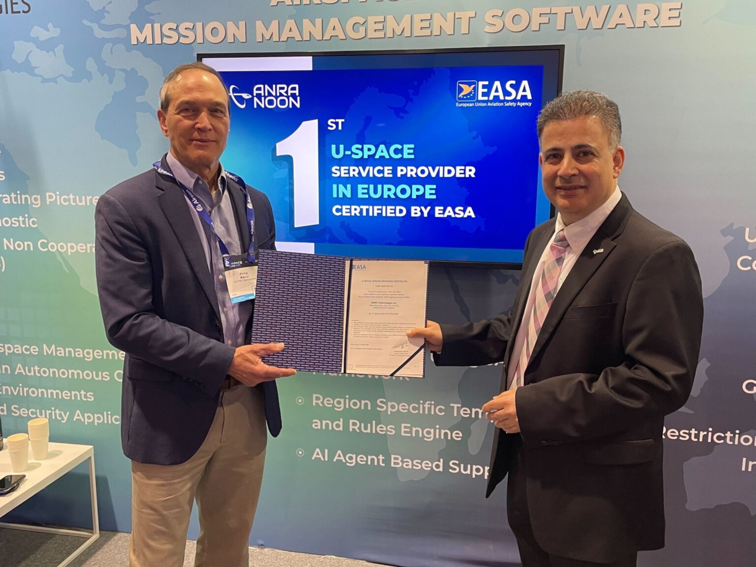 ANRA Technologies Receives EASA Certification as U-space Service ...